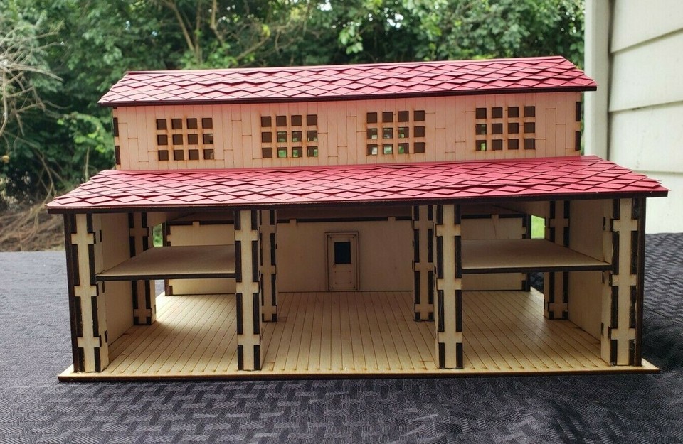 O Scale Lumber Mill & Feed - Model railroad train kit building | eBay