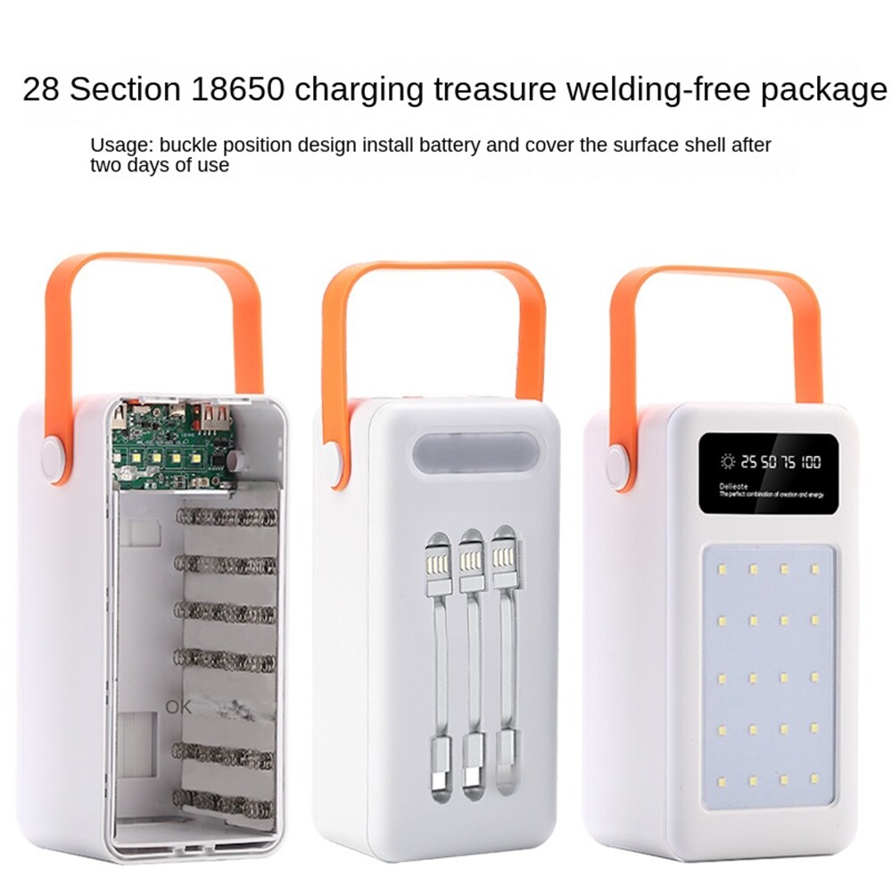 21x/28x 18650 USB Power Bank Battery Fast Charger Case DIY Box for ...