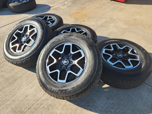 18" Ford Bronco wheels rims black 10389 Ranger tires 2022 2023 2024 ...
