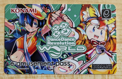SHIPS FROM USA NEW Konami e-AMUSEMENT PASS Card Dance Dance Revolution ...