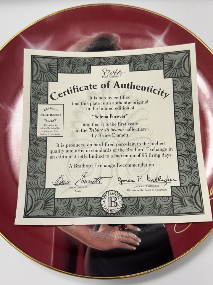 Bradford Exchange A Tribute to Selena “Selena Forever” W/Certificate RARE | eBay