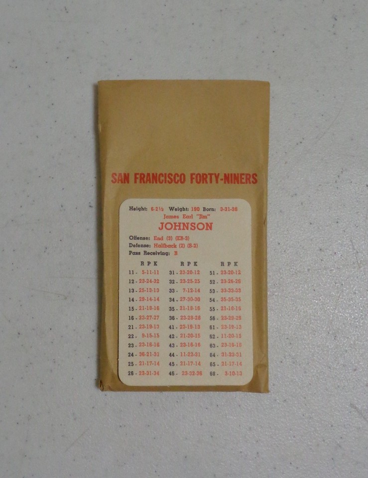 APBA 1964 Edition FOOTBALL Game with 1962 Season Card Set + Roster ...