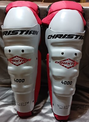 Christian Diamond Design 4000 16" Shin Guards Pre-Owned CLEAN! | eBay