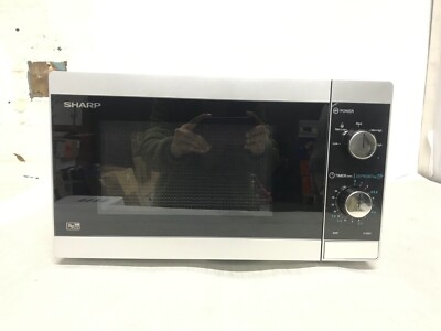 SHARP Silver Microwave 20L 800W Manual Dial Compact solo Oven YC-MS01U ...