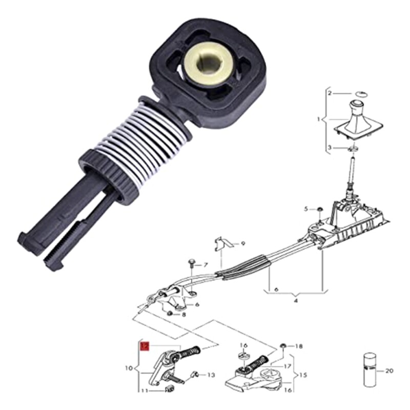 Gear Selector Shift Shifter Cable End Catch Replace for VW Golf ...