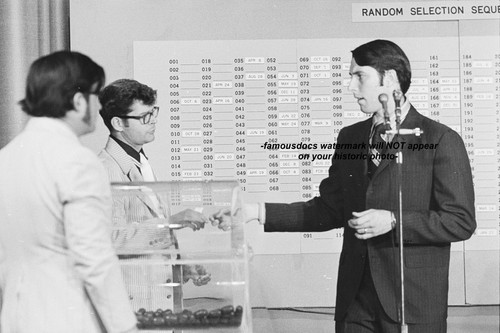 Vietnam War Draft Lottery PHOTO Selective Service Drawing | eBay