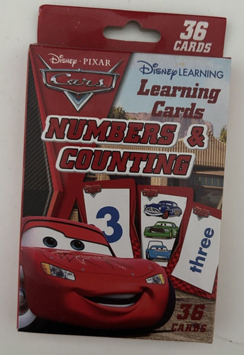 Disney Pixar Cars Numbers and Counting Learning Cards | eBay