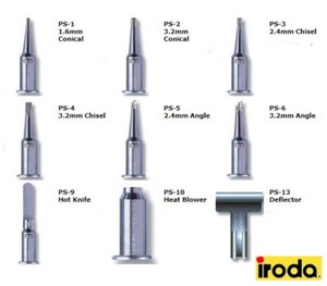 Pro IRODA Replacement Tips Solderpro Pro 100,110,120,150 PS- Gas ...