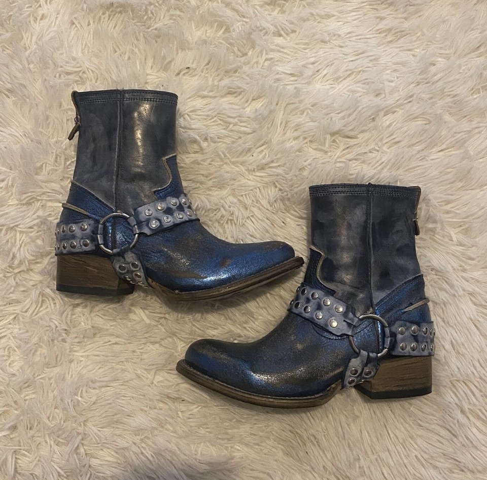 Women’s Freebird Blue Boots US5 | eBay