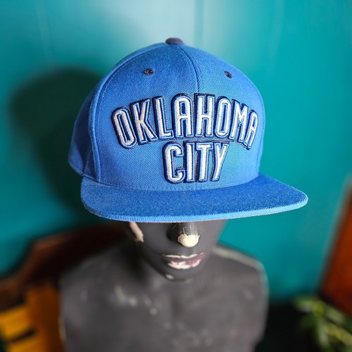 OKC Ball Cap Oklahoma City Thunder Blue Hat Fitted 7 3/4 | eBay