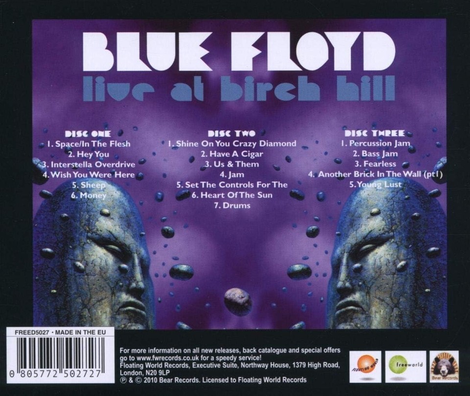 Blue Floyd - Live at Birch Hill (2010) 3CD NEW/SEALED SPEEDYPOST | eBay