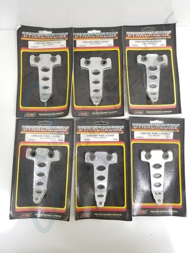 6 NOS Make Waves Dynachrome 2 Hole Chrome Wire Looms Tall Height 20501 ...