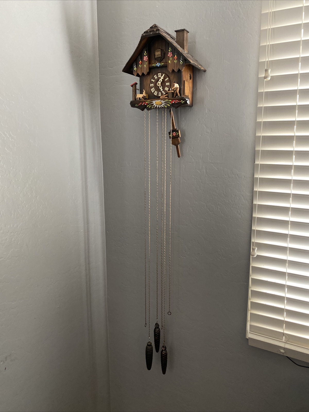 Regula Cuckoo Clock 25 D vintage Made in Germany Musical Chopping Wood ...