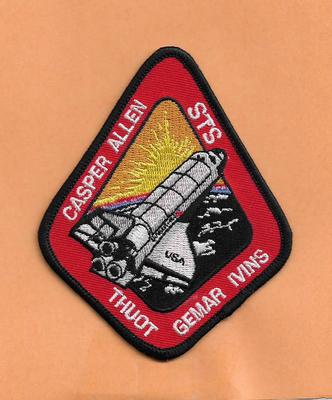 SHUTTLE COLUMBIA STS-62 CASPER ALLEN PATCH 3 1/4" X 4" | eBay
