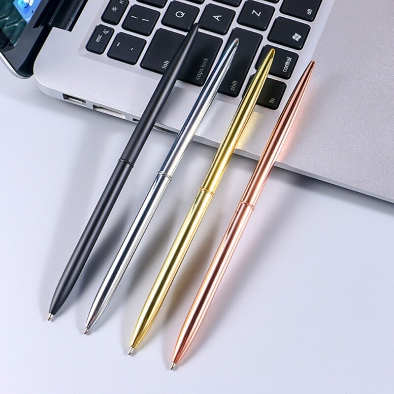 Signing Pens Set Metal Pen Attached to Desk Pen Base Stands for Wedding ...