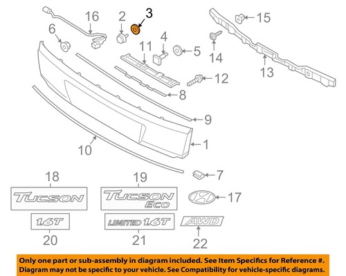 HYUNDAI OEM 16-18 Tucson Liftgate Tailgate Hatch-Finish Panel Pad ...