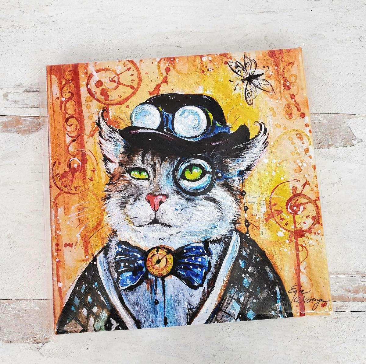 Steampunk Cat Drawing