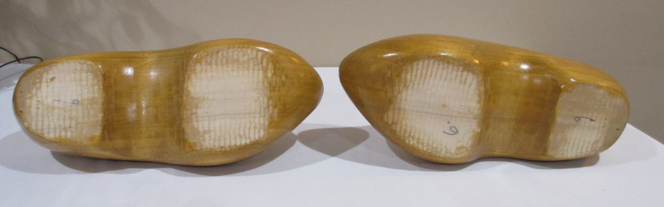 Vintage VZ Hand Carved Wooden Shoes Clogs From Holland 26CMs Size 40/41 ...