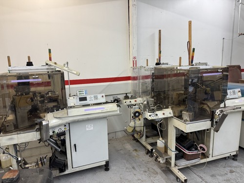 Lot of 3 Komax Gamma 311 Wire Processing Machines Auto Cut Twist Flux ...