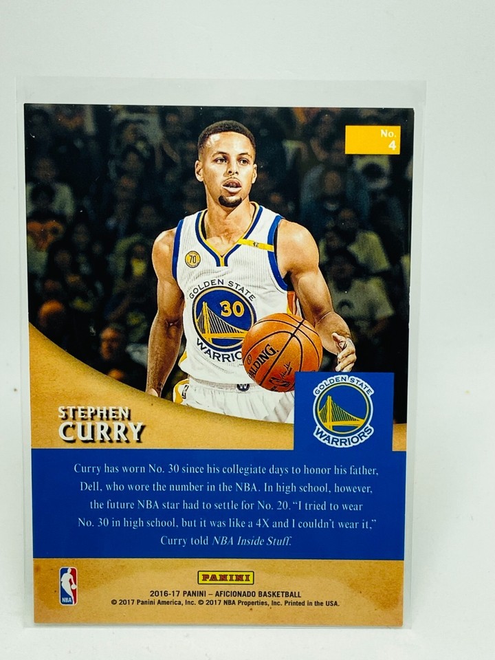 2016-17 Panini Aficionado Stephen Curry Magic Numbers Artist Proof Pink ...