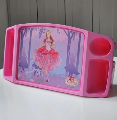 BARBIE Dancing Princesses 2006 Pink Computer Laptop Desk Sofa Lap Bed ...