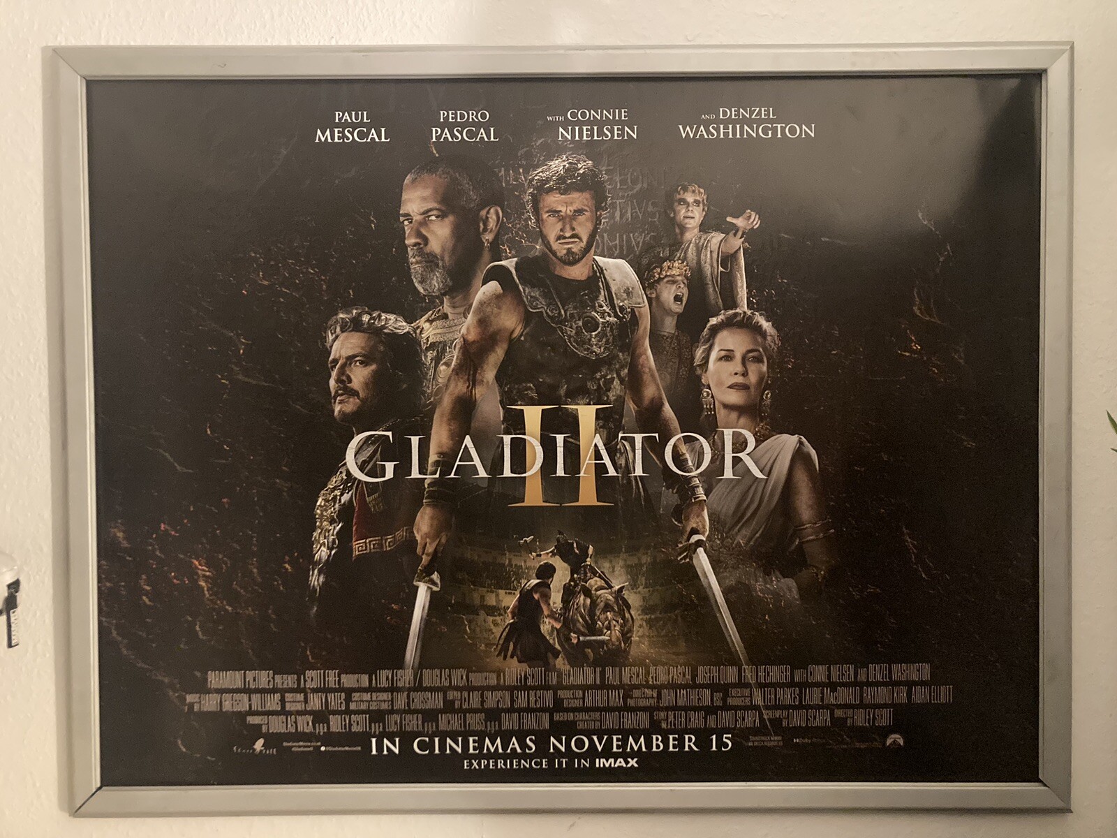 GLADIATOR 2 ORIGINAL UK QUAD CINEMA POSTER | eBay