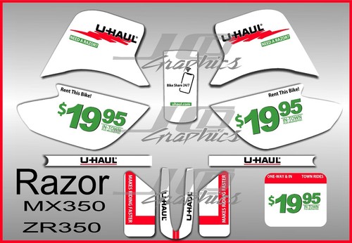 Razor MX350 graphics kit decals THICK AND HIGH GLOSS yamaha | eBay