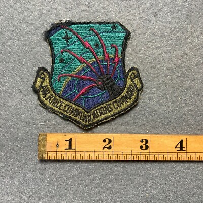 USAF Air Force Communications Command Patch OD Green & Black Q8/ | eBay