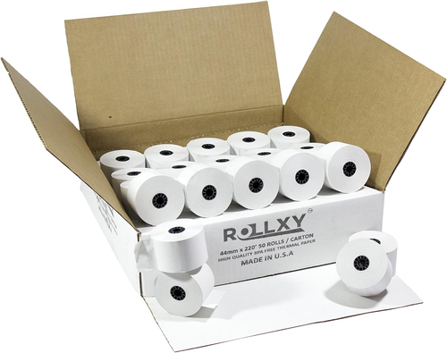50 Rolls - 44Mm X 220' Thermal Paper (Sharp XE-A41S) 705353110245| eBay