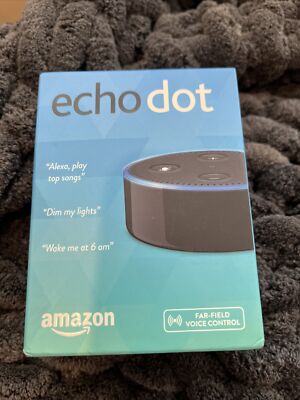 New Amazon Echo Dot Alexa Bluetooth Smart Speaker 2nd Generation Black ...