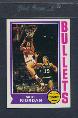 1974/75 Topps #102 Mike Riordan Bullets NM *1050 | eBay
