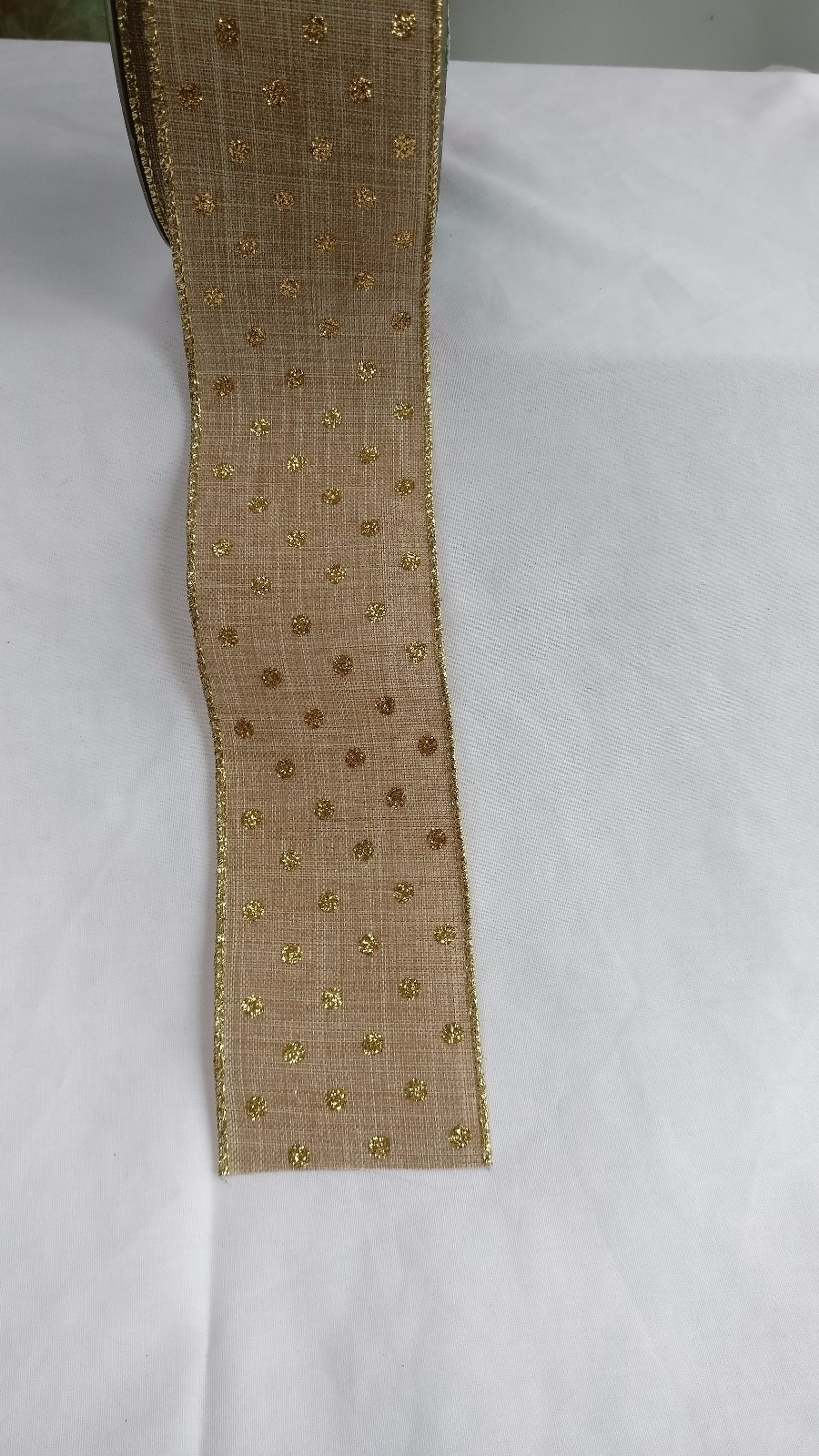 2m Luxury Wire Edged Ribbons/ 63mm/2.5" /Red/Leaves/ Peacock/Parchment ...