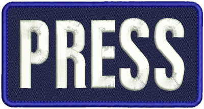 press embroidery patch 3X6 hook on back | eBay
