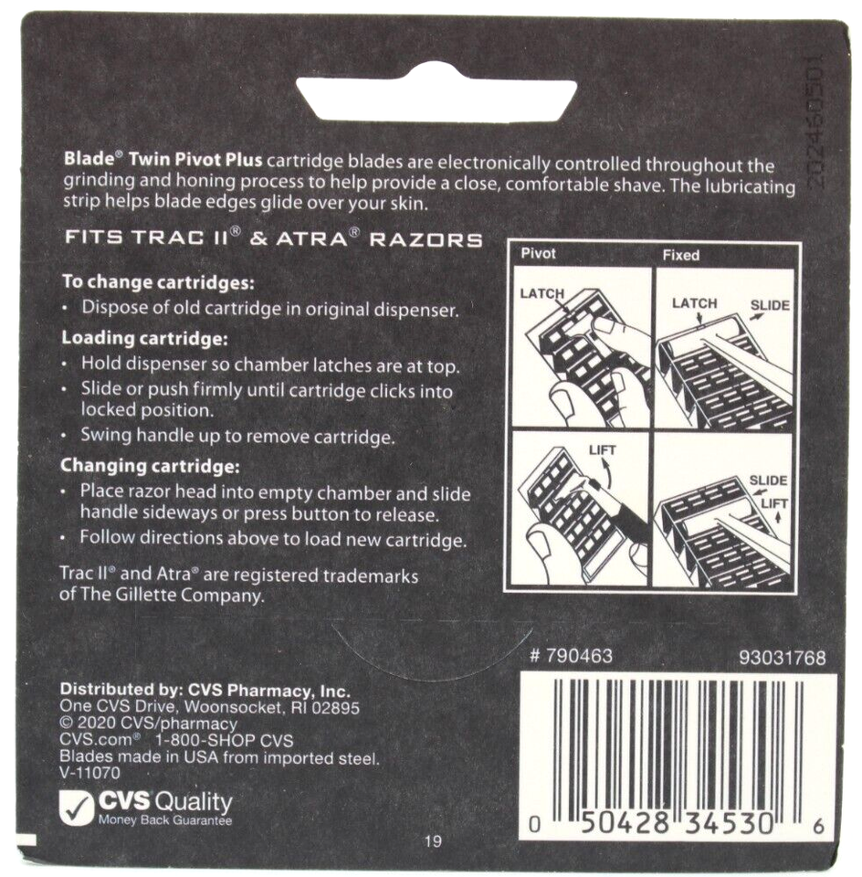 Blade For Men Twin Pivot Plus * 20 Cartridges * Fits TRACII & ATRA ...