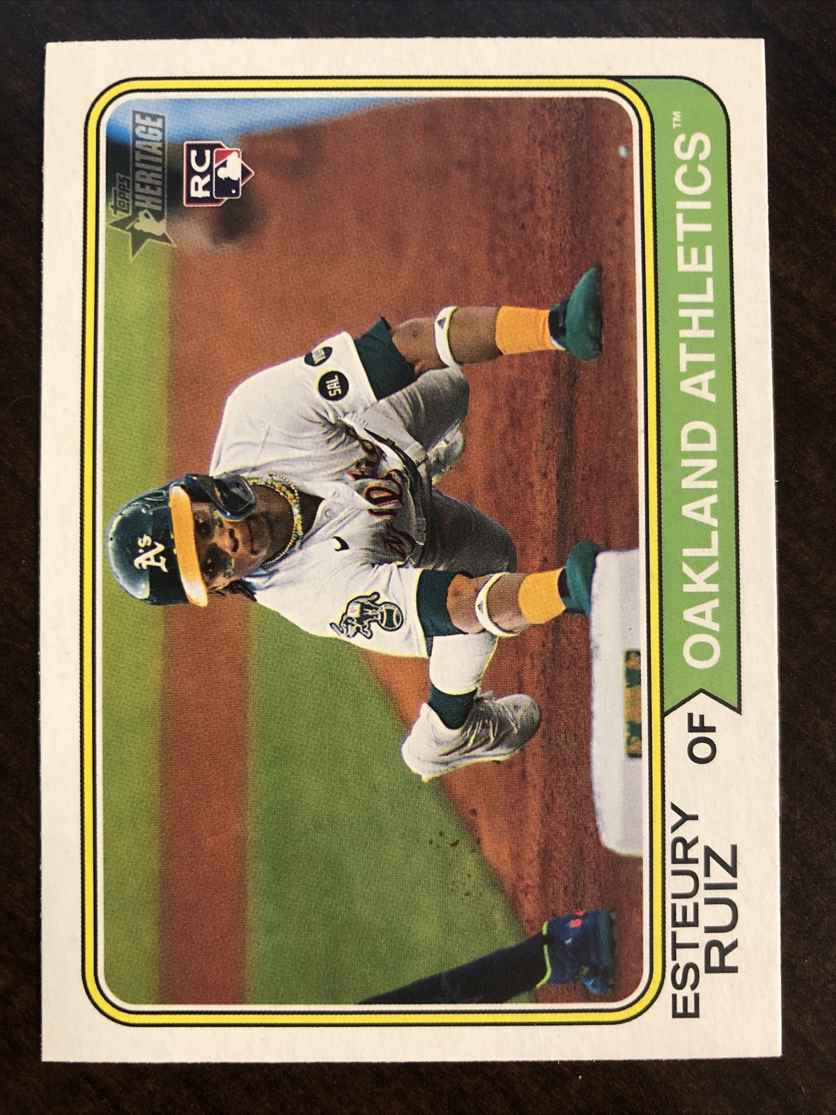 2023 Topps Heritage High Number #569 Esteury Ruiz Oakland Athletics ...