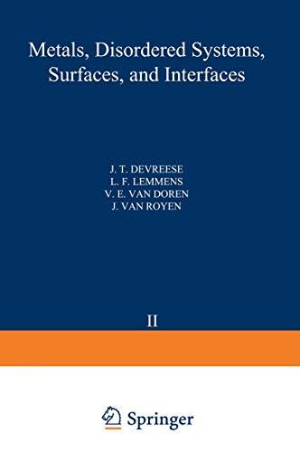 Devreese - Recent Developments in Condensed Matter Physics Volume 2 ...