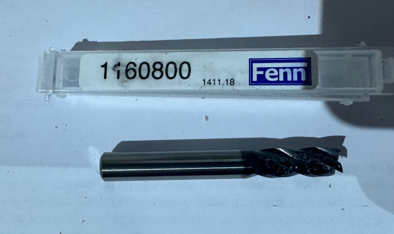 8mm/64mm/20mm SOLID CARBIDE END MILL 4FLUTE CUTTER Coated FENN TOOL NEW ...