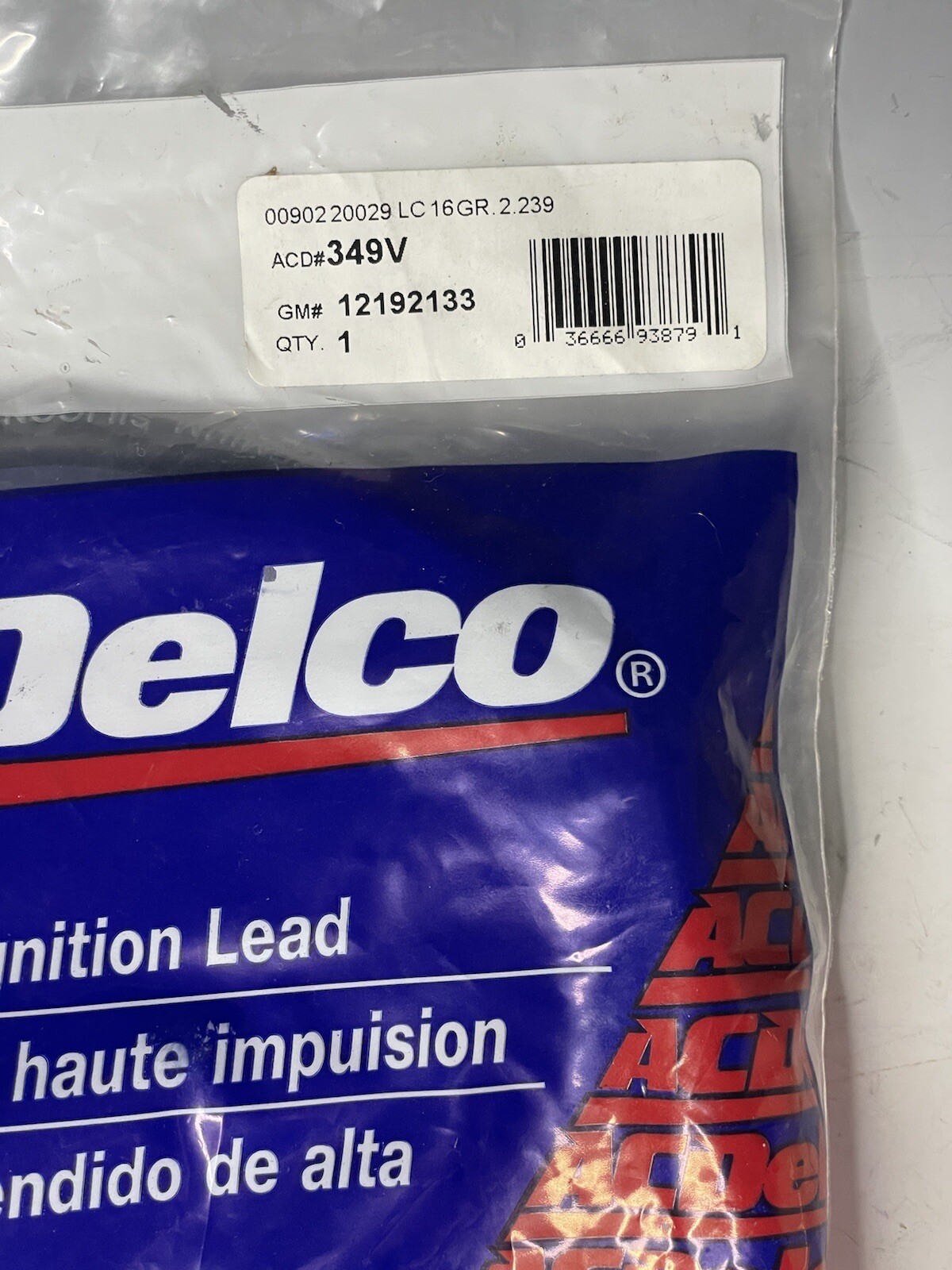 Spark Plug Wire ACDelco 349V for sale online | eBay