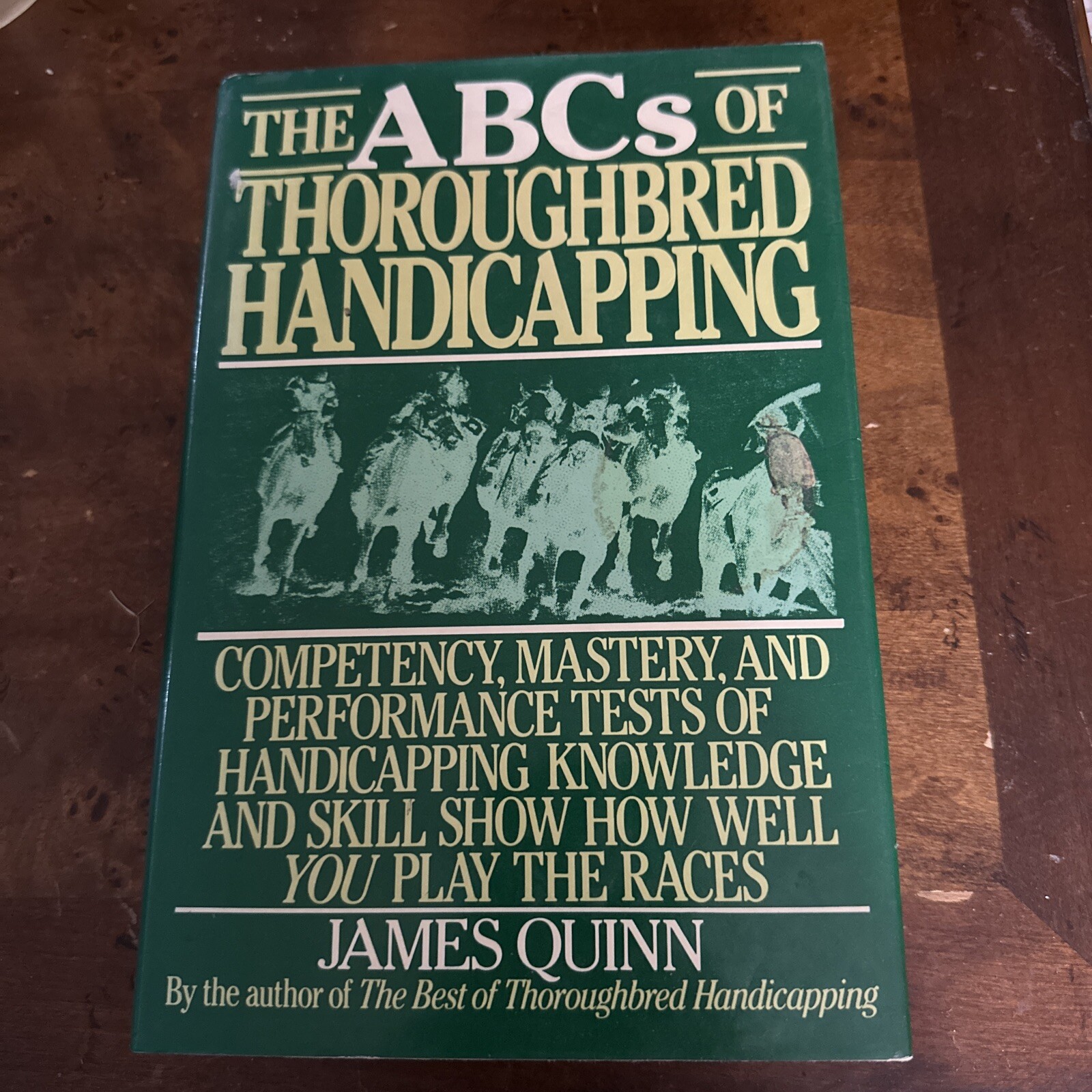 ABCs of Thoroughbred Handicapping Hardcover James Quinn Vintage 1988 ...