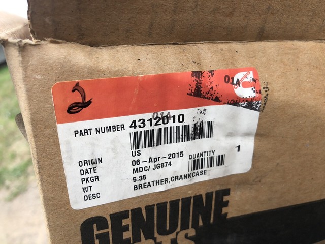 Genuine Cummins Crankcase Breather OEM 4312010 for sale online | eBay