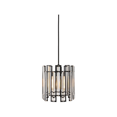 Brilliant 21cm Adelphi Metal And Crystal Prism Pendant Light Ceiling ...
