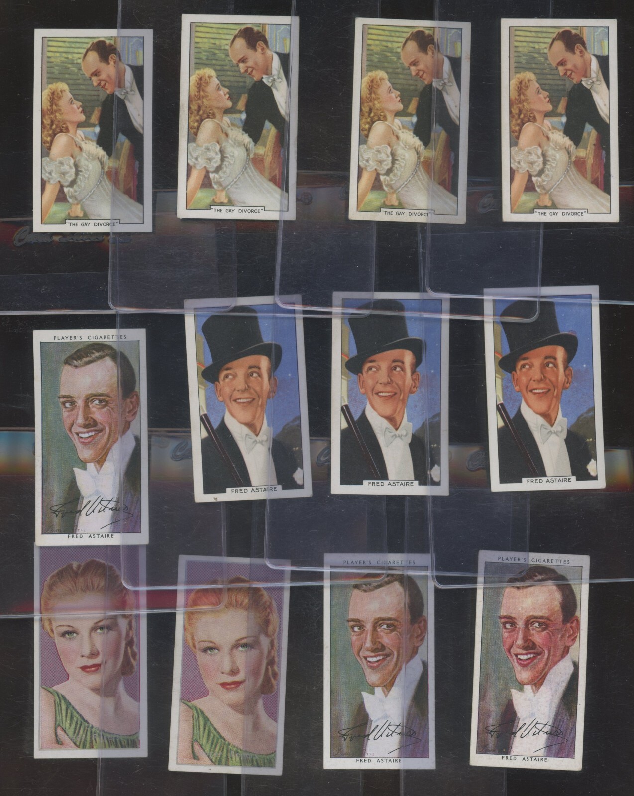 Lot Of (12) 1930's Fred Astaire + Ginger Rogers Film Star Tobacco Cards ...