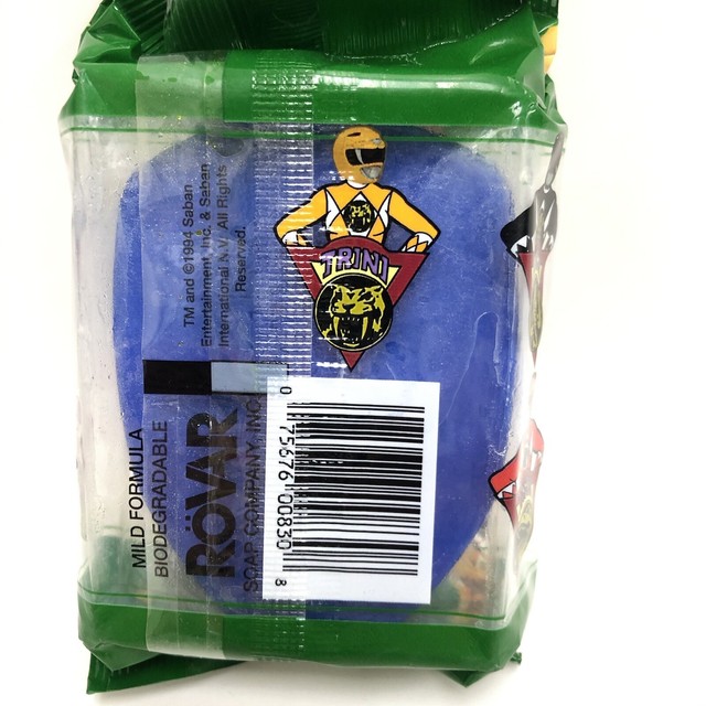 Vintage 1994 MMPR Mighty Morphin Power Rangers Bath Soap White Ranger ...