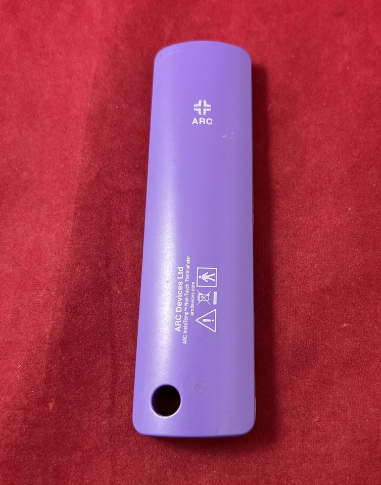 ARC InstaTemp White Purple Infrared Sensor Backlit Display Non-Touch ...