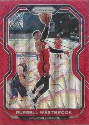 RUSSELL WESTBROOK 2020-21 PANINI PRIZM RUBY WAVE PRIZMS #248 | eBay