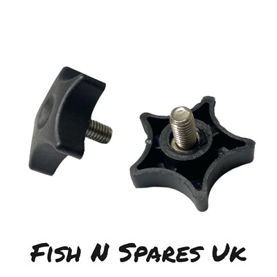 PRESTON INNOVATIONS STAR HANDWHEELS 14mm THREAD FOR TWO / FOUR WHEEL ...