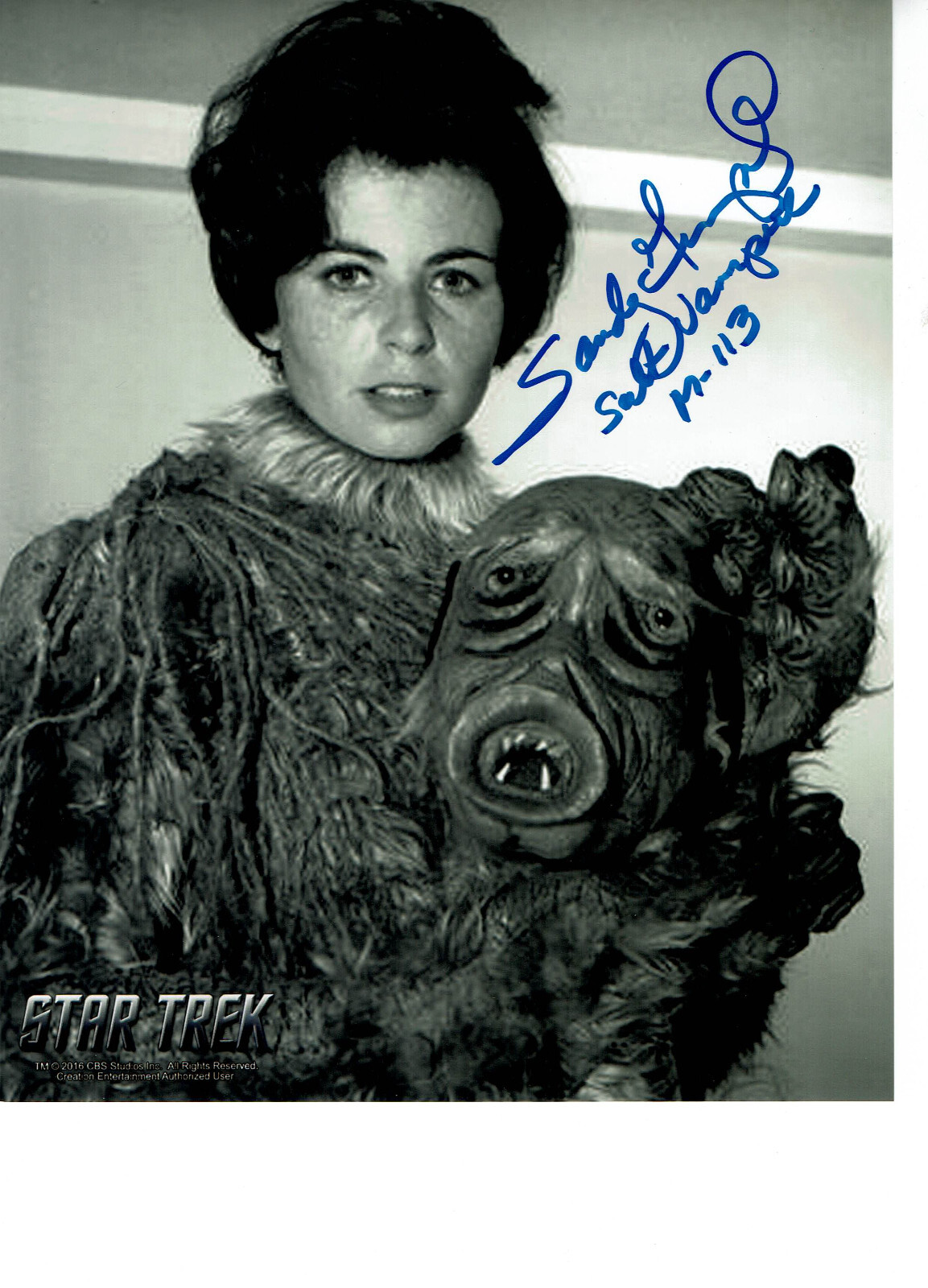 Star Trek Salt Zombie Sandy Gimpel autograph photo with costume | eBay