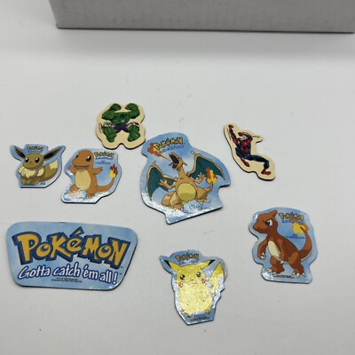 1999 Pokemon C&D Visionary Fridge Magnets lot Charizard Pikachu ...