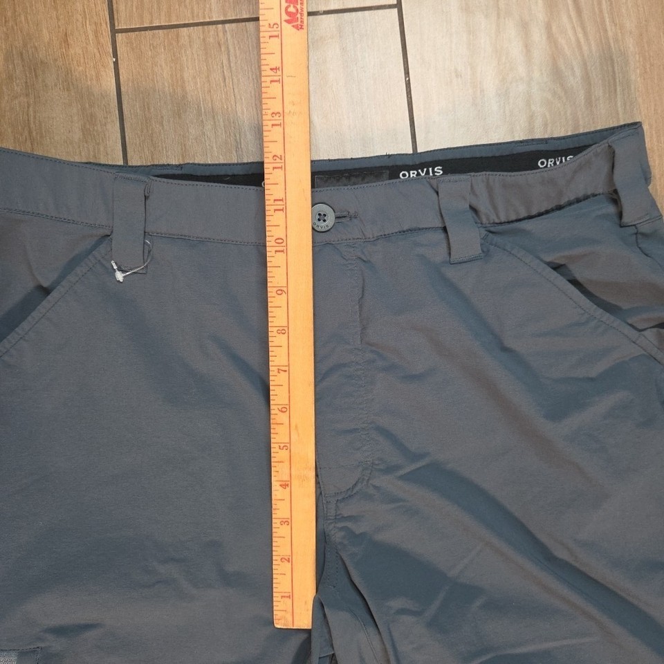 NWOT Orvis Mens Cargo Pants 32x30 Straight Black Stretch Water ...