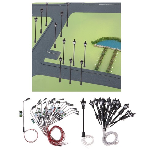 1:150 Street Light Miniature LED Lamp for Building Landscape | eBay UK